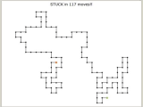 Python 2d Self Avoiding Random Walk Stack Overflow