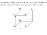 Geometry Vector Cube Question Mathematics Stack Exchange