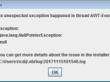 Java An Unexpected Exception Happened In Thread Awt Eventqueue 0