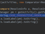 Android In String Case Insensitive Orderpare String String