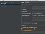 Pycharm Running Python File Always Opens A New Console Stack Overflow