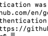 Git Github Authentication Message When Using Commands In Terminal