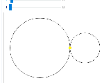 Graphics Animating Two Rotating Circles Mathematica Stack Exchange