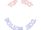 Image Java Draw Text Around Edge Of Circle At Both Top And Bottom
