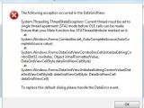 C Threading Error In Datagrid Combobox Control Stack Overflow