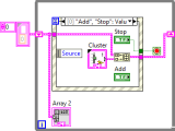 Button Press To Add And Remove Elements From Array Labview Stack Overflow
