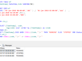 Sql Server Sql Query Status Based On Timestamp And Code Stack Overflow