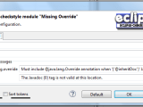 What Is Advanced Module Tab In Eclipse Checkstyle Plugin Used For
