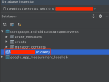 Android Studio Database Inspector Always Showing Database As Closed