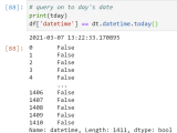 Python Query Pandas Datetime And Filtering Between Current Date