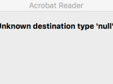 Pdftex Error After Converting To Pdf Unknown Destination Type