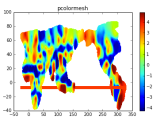 Python Matplotlib Pcolormesh Artifact Stack Overflow