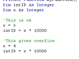 Vb6 Overflow Error With Large Integers Stack Overflow