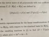Matrices Matrix Representations Of Linear Tranformatitons