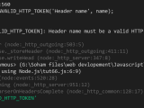 Javascript I Am Facing This Error In Node Js Invalid Http Token How