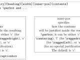 Captions Alignment In Captionbox And Parbox Tex Latex Stack