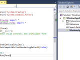Windows Forms In Visual Studio With Python Stack Overflow