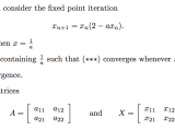 Numerical Methods Fixed Point Iteration Question