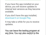Android Google Play Internal Testing For New Application Stack
