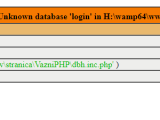 Php Warning Mysqli Connect Hy000 1049 Unknown Database Login