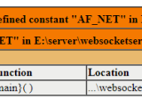 Uncaught Error Undefined Constant Af Net Php Socket Stack Overflow