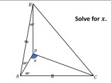 Geometry Find Angle X In Isosceles Triangle Mathematics Stack Exchange