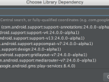 Android Studio Library Dependency All Options Are Alpha Versions