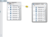 Sql Sas Va Merge Two Tables Using Gui Stack Overflow