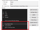 How To Enable A New Custom Context Menu Item In Visual Studio Solution