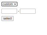 Javascript Custom Option In Select Including Inputs Stack Overflow