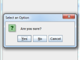Java Confirm Dialog Box In Swing With Two Buttons Stack Overflow