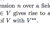 Linear Algebra The Dual Space Of A Dual Space Mathematics Stack