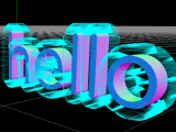 Javascript Apply A Glow Effect Onto A Three Textgeometry Object In