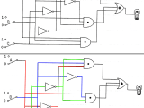 Logic Gates Circuits Led