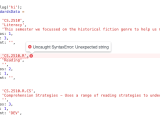 Javascript Uncaught Syntaxerror Unexpected String Error Stack Overflow