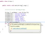 Java When The Use Sort An Array Fix And Write Private Static Void