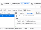 How To Monitor Websocket Frames In Firefox Stack Overflow
