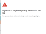Google Oauth Unverified Error Despite Successful Verification Stack