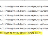 Python Python3 Loses Connection To Mysql Connector During Query