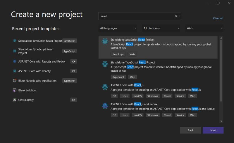 Node Js Visual Studios Create Standalone Javascript React Project - Download Professional Space Image | HD