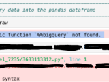 Python Usageerror Line Magic Function Bigquery Not Found Stack