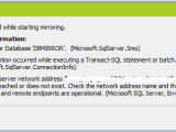 Sql Server 2014 Database Mirroring Error But Everything Looks Ok