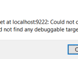 Node Js Visual Studio Code Can T Connect To Localhost 9222 Stack