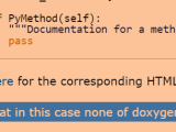 Documenting Math Formulas As Comments In Python Code Using Doxygen