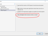 Asp Net Visual Studio Do Not Open New Browser Instance Stack Overflow