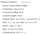 C Http Server Not Returning Content Encoding Header In Response