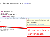 Java How Can I Increase The Final Integer Variable Stack Overflow