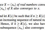 Real Analysis Confused About Basics Of Subsequences Mathematics