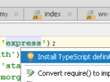 Mocha Js Webstorm Unresolved Function Or Method Express Get