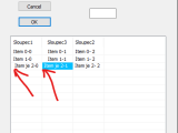 C How To Convince Clistctrl To View Selection For Each Column